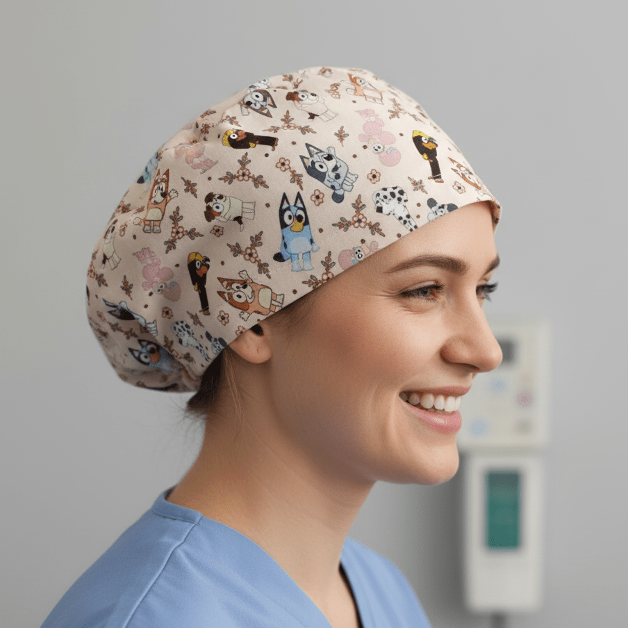 Bluey Scrub Cap | Reusable Theatre Hat | Medicus – Medicus Caps