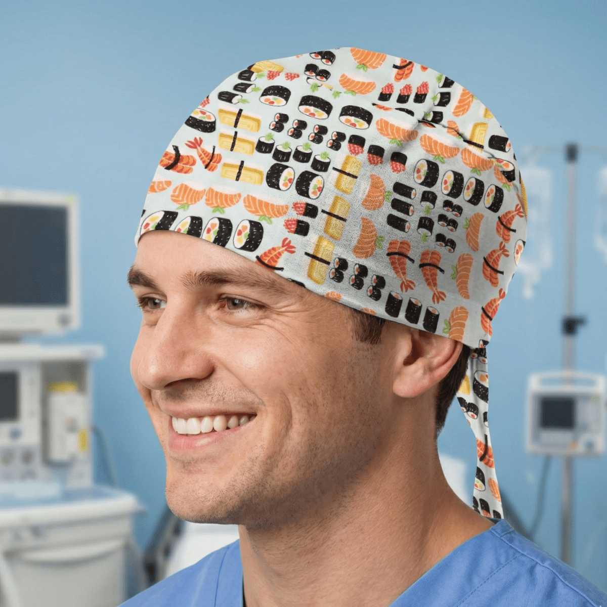 Food Sushi Kawaii Classic Scrub Cap – Medicus Caps