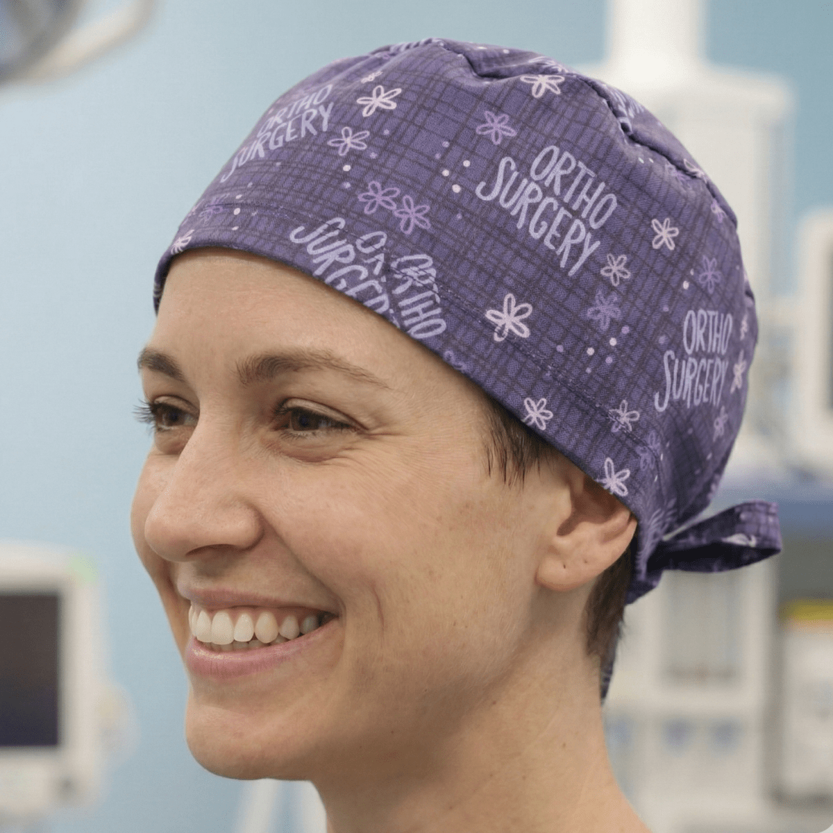 Ortho Surgery Patterned Scrub Cap - Premium Cotton UK – Medicus Caps
