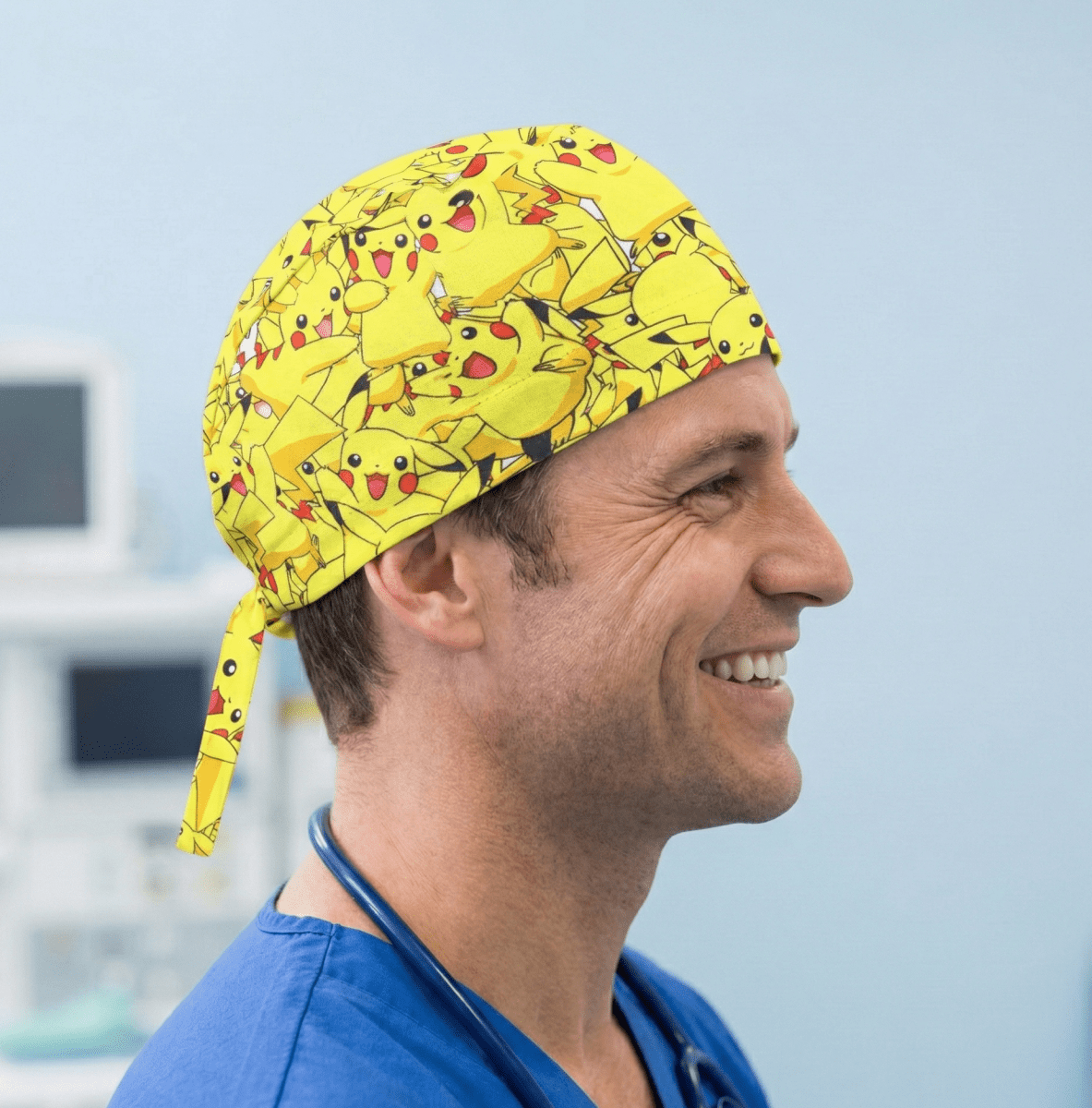 Pokemon Pikachu Mash Up Scrub Cap – Medicus Caps
